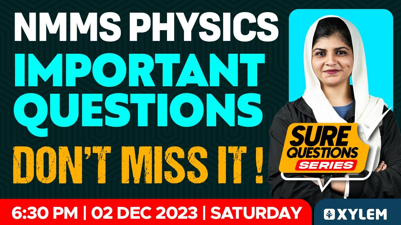 Class 8 NMMS Physics - Important Questions - Don't Miss It..! | Xylem ...