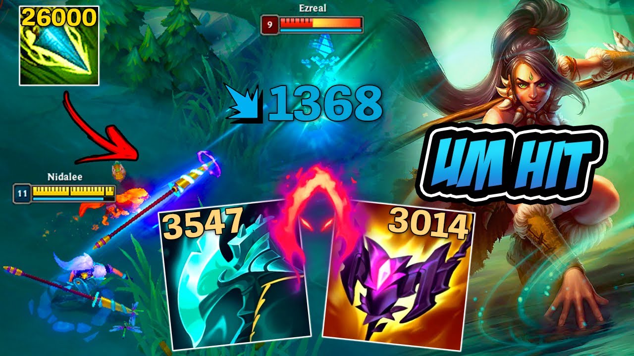 NIDALEE BUILD UM HIT É MUITO QUEBRADO *dano absurdo* - LEAGUE OF ...