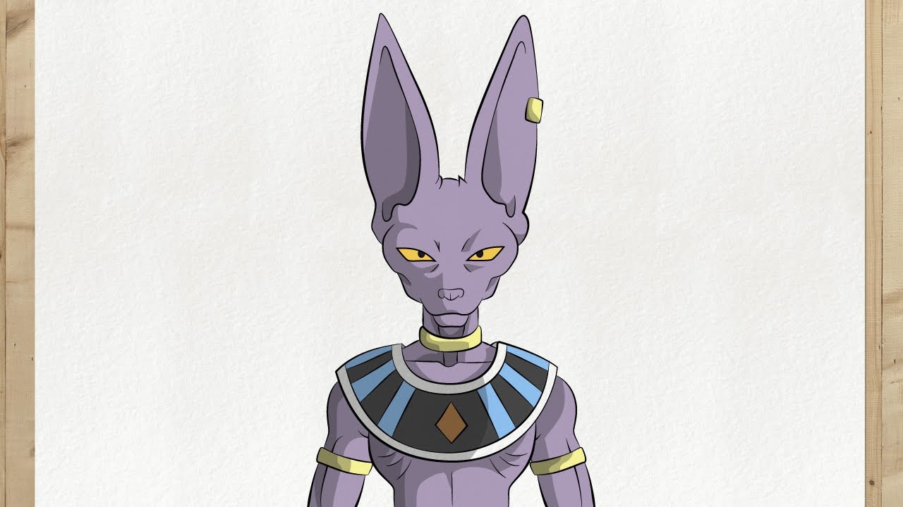 Cómo Dibujar a BEERUS 😼💜 | Dragon Ball Super | Tutorial de Dibujo Paso ...