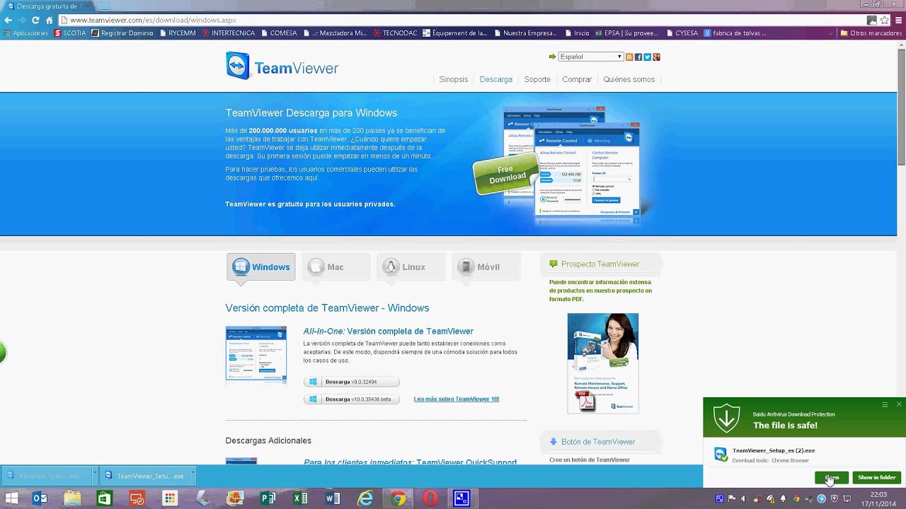 Tutorial para instalar "Teamviewer" y cómo funciona - YouTube