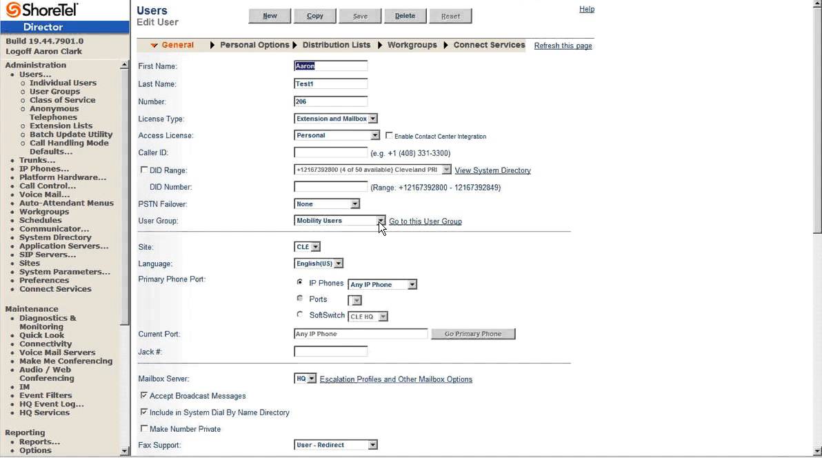 ShoreTel Training | Creating New Users in Director - YouTube