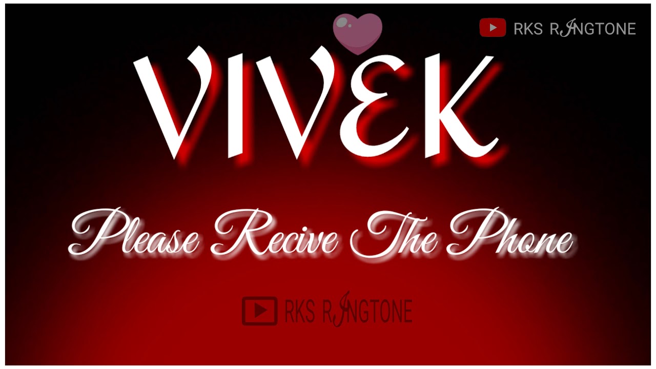 Vivek name Ringtone || V letter ringtone || Vivek name whatsapp status ...