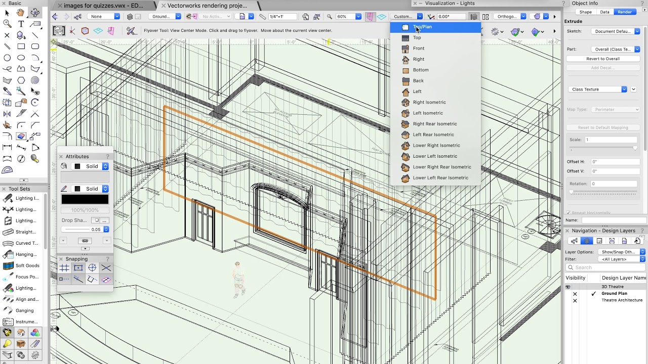 Vectorworks Rendering - Getting to know the 3D layout and tools - YouTube