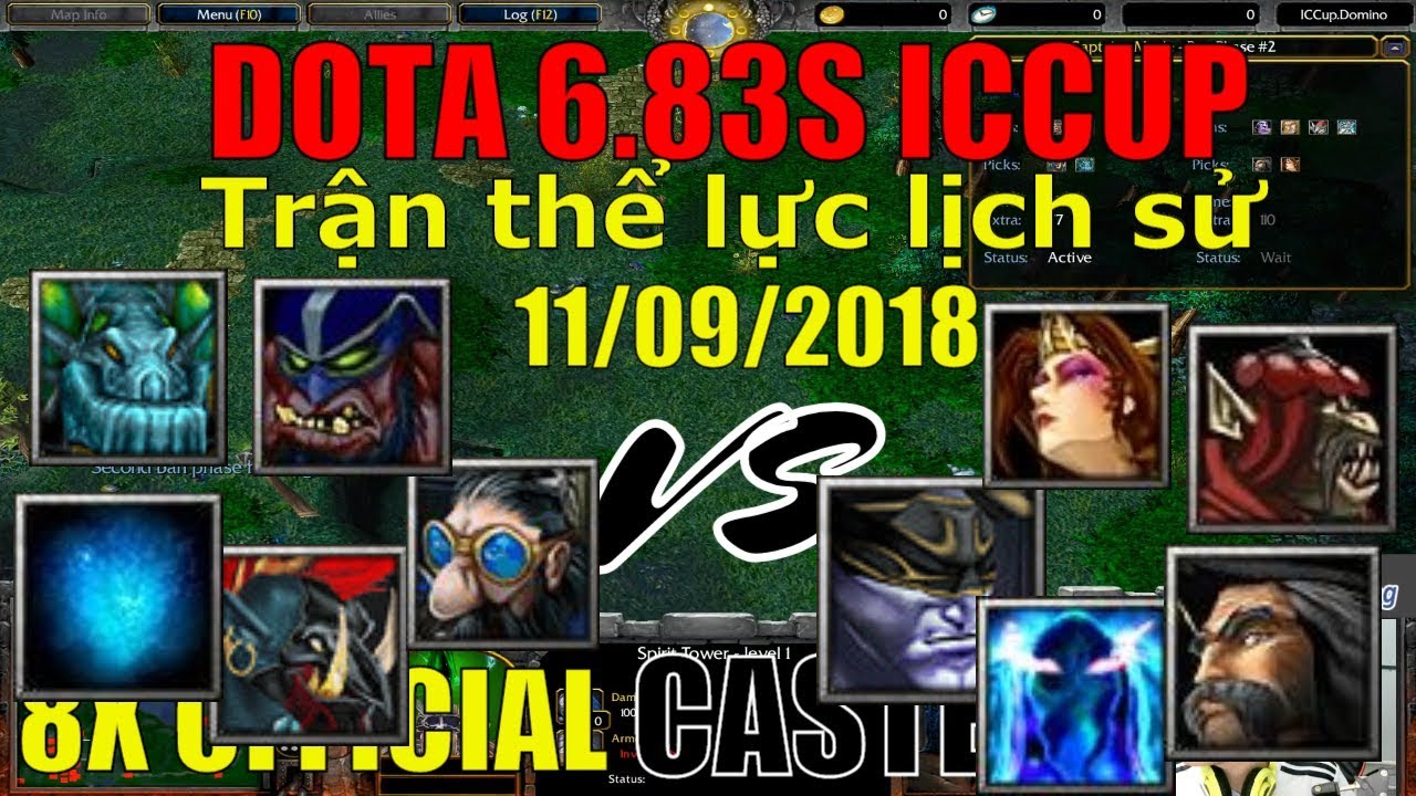 Dota Tour ICCUP Trận đấu thể lực lịch sử của dota - YouTube