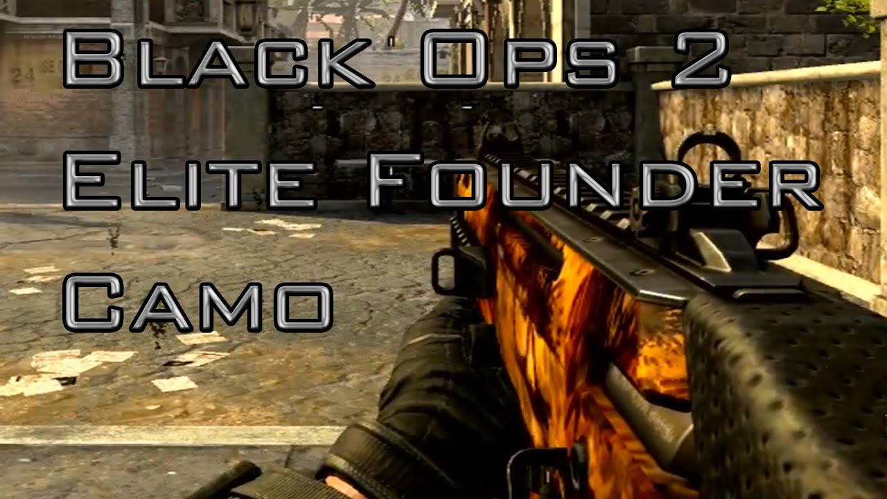 Black Ops 2 Elite - Founder Camo, Emblems + More - YouTube