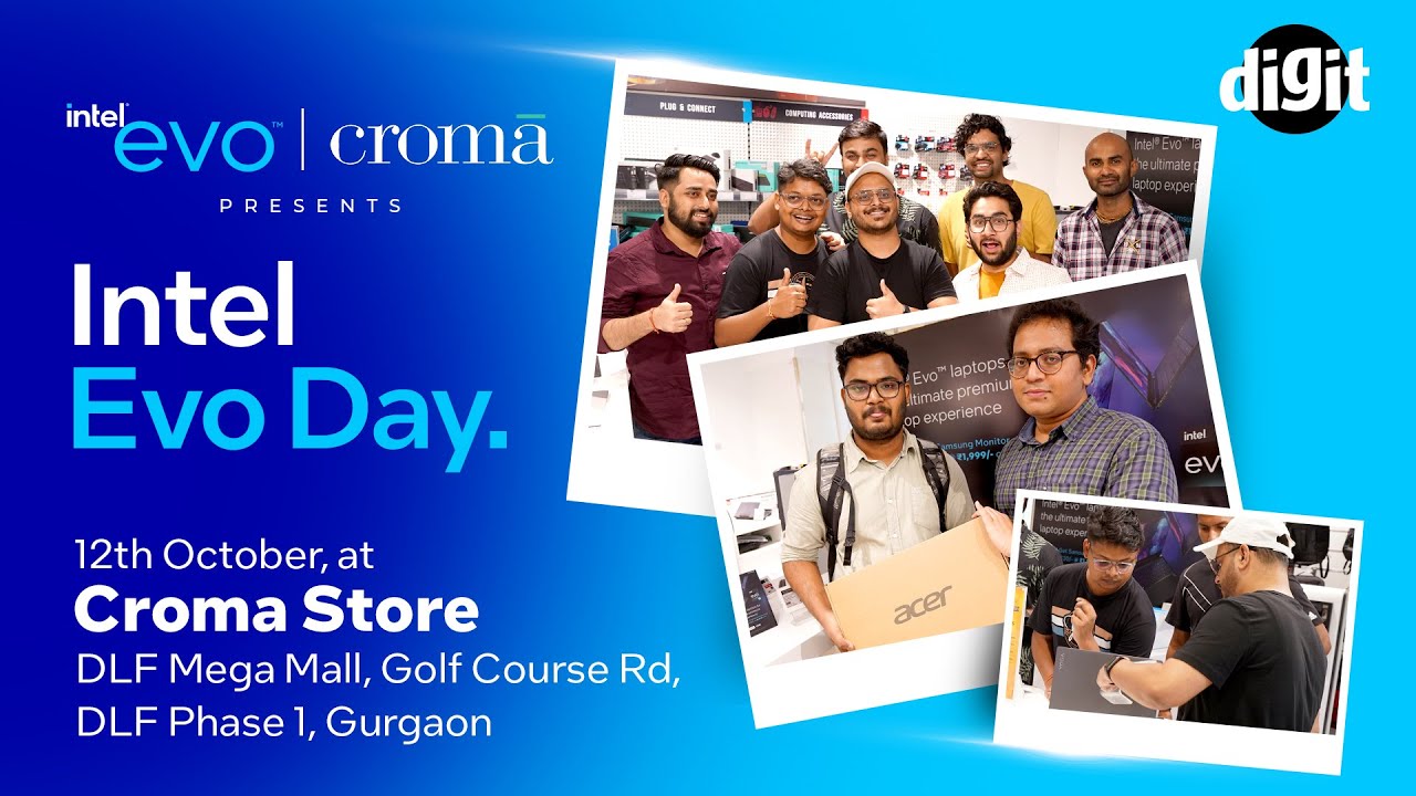 Intel EVO Day celebrated by fans in Gurgaon - YouTube