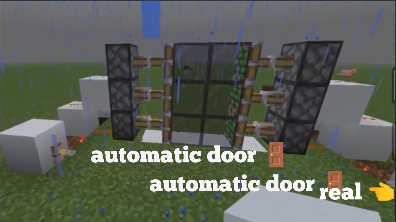 automatic door minecraft mein kaise banaen, automatic door - YouTube