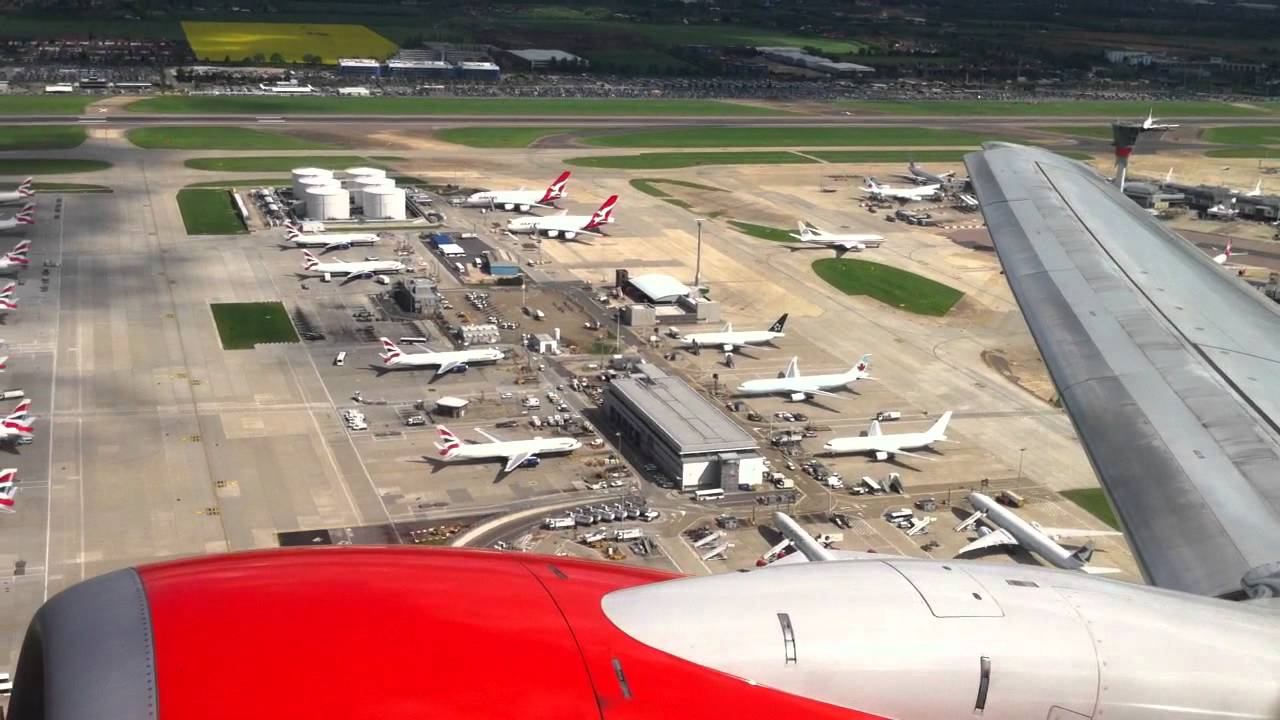SAS Boeing 737-800 takeoff London Heathrow - YouTube