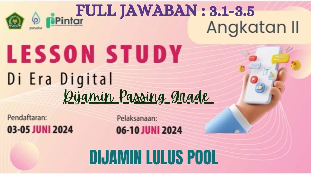 FULL Kunci Jawaban Pelatihan Lesson Study di Era Digital - YouTube