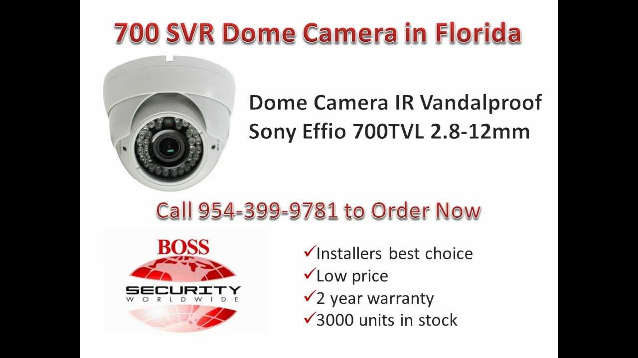 700SVR Dome Camera in Florida | Boss Security Worldwide - YouTube
