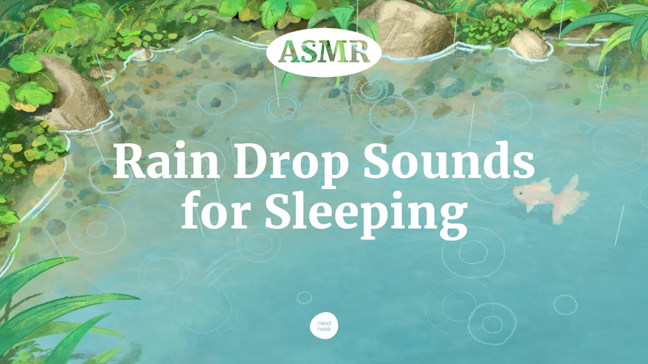 [3 Hours] Calming Rain Drop Sounds on the Pond in Rainy day ( for Sleep ...