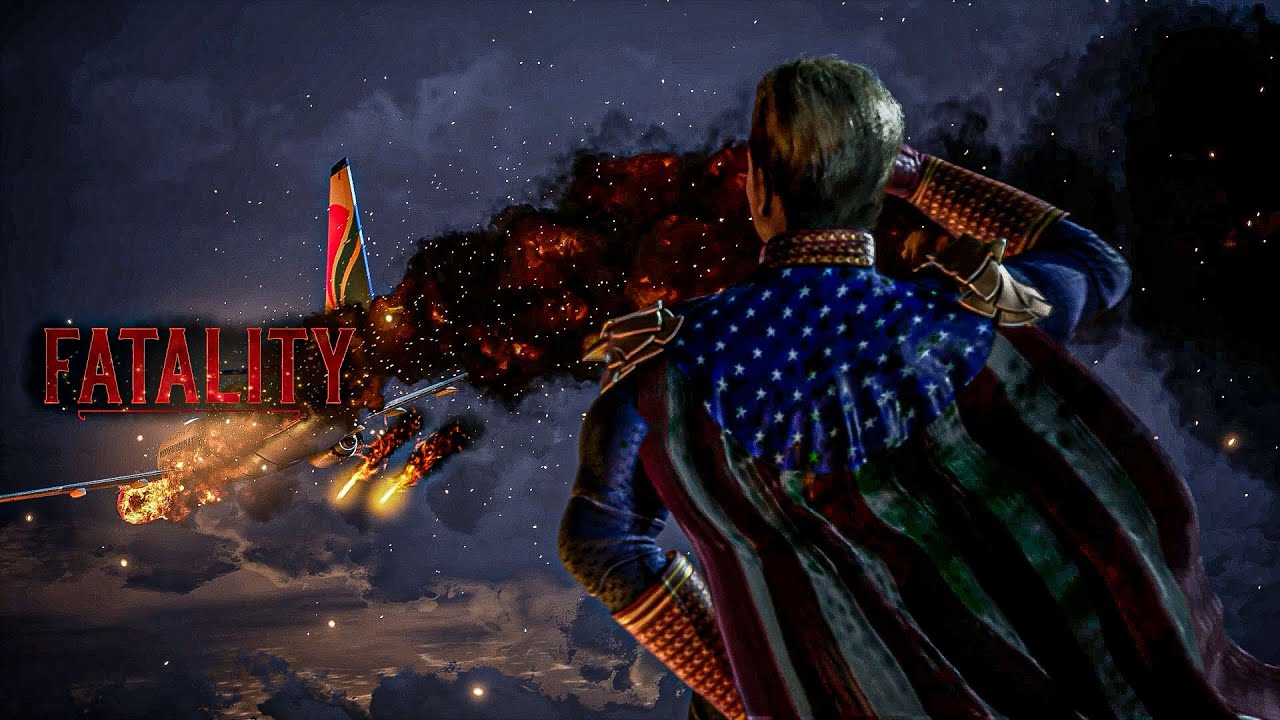 Mortal Kombat 1 Homelander All 5 fatalities on 4k - YouTube