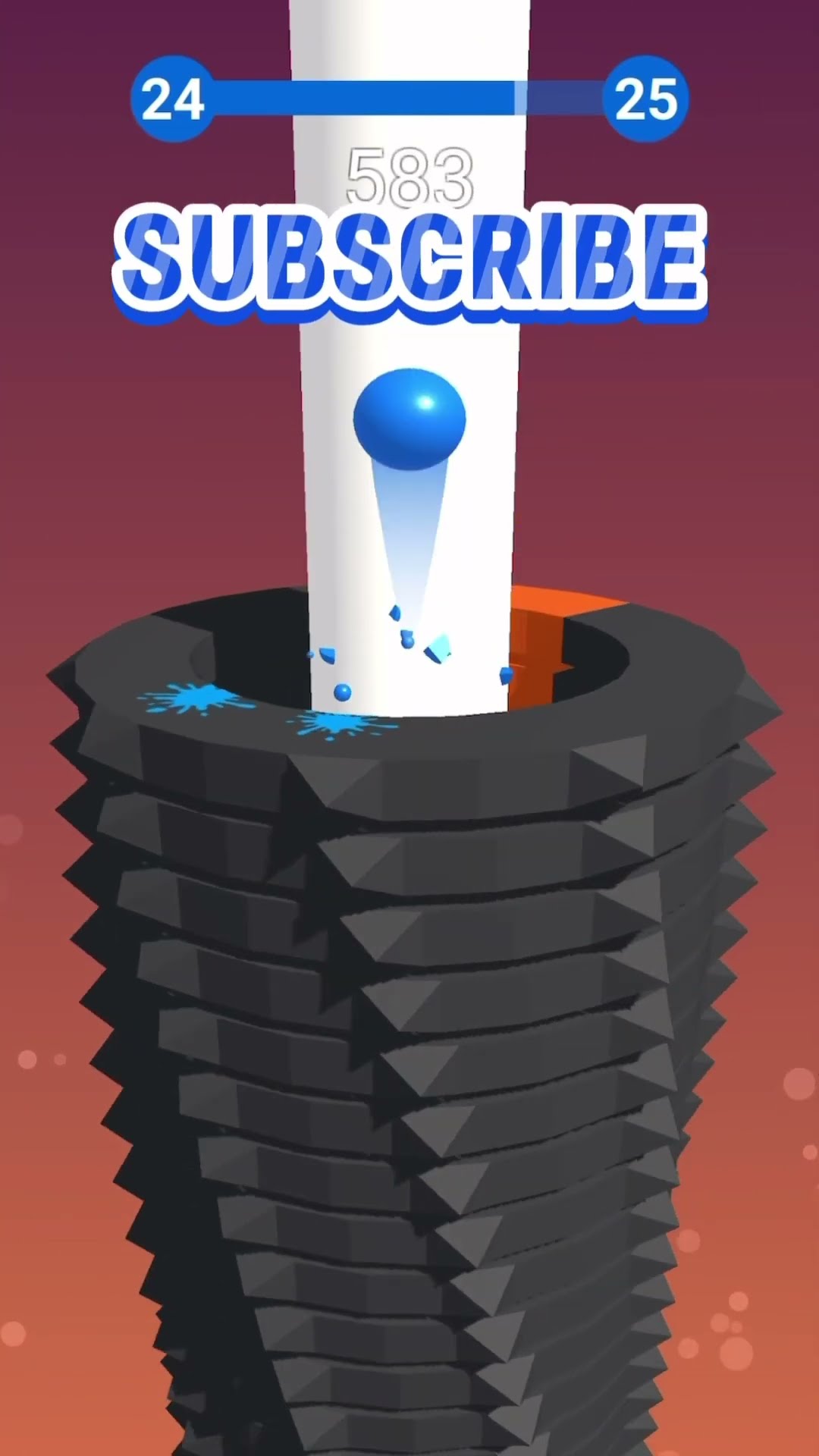 STACK BALL LVL.24 #viralvideo #stackball #fpy #stackattack #stackcolors #stackrider #stack - YouTube