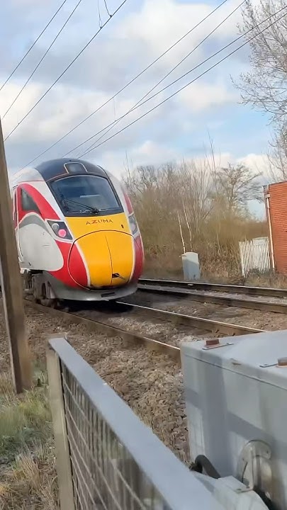 LNER class 800 passing Daw Lane LC - YouTube