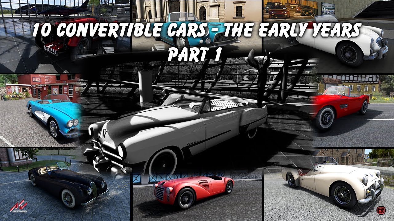 10 Convertible Cars - The Early Years | Part 1 - Assetto Corsa - YouTube