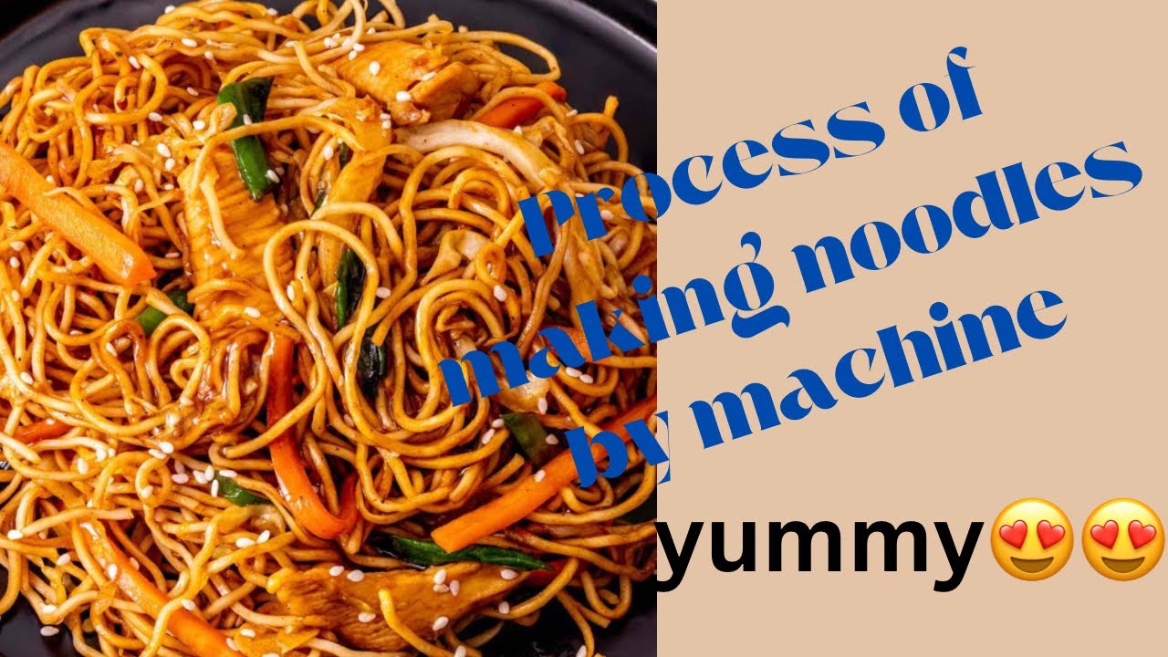 Process Of Making Noodles By Machine || Chaumin Making Machine || थोरै ...