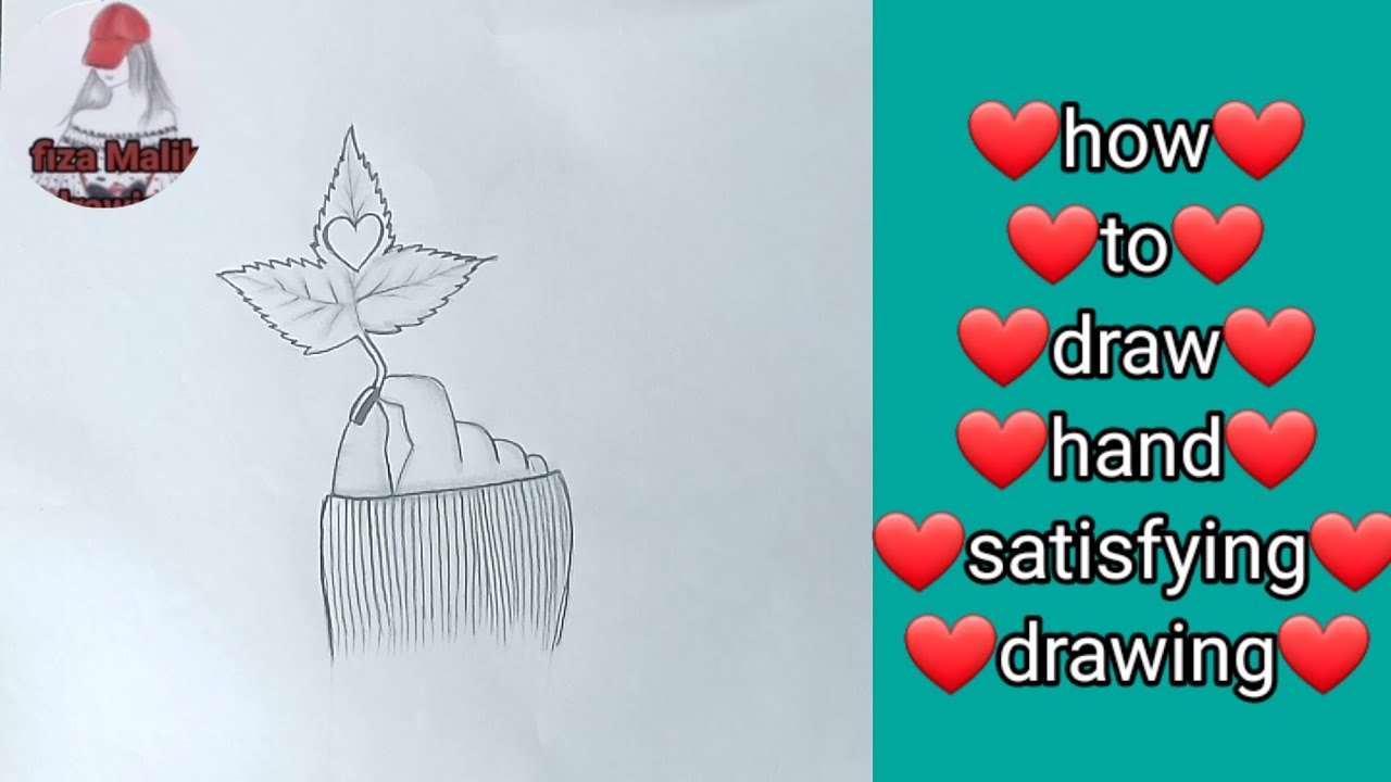 how to draw a hand satisfying drawing and beautiful drawing and step by ...