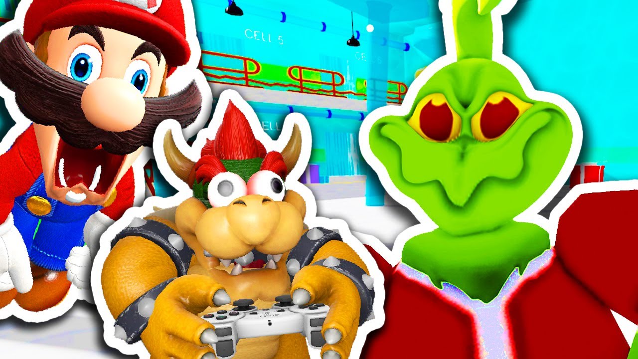 🎅🏻💚 EVIL GRINCH ESCAPE with MARIO 🎄😈 Bowser Plays Roblox GRINCH BARRY'S ...