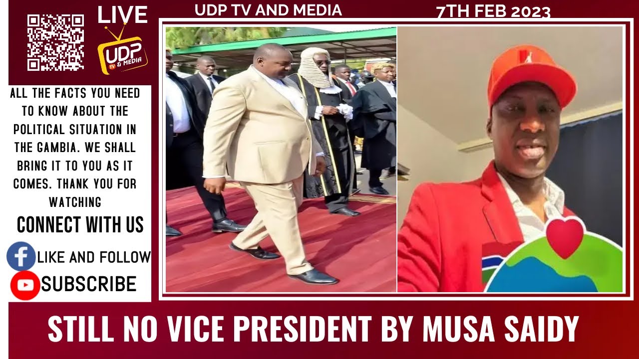 STILL NO VICE PRESIDENT BY MUSA SAIDY - YouTube