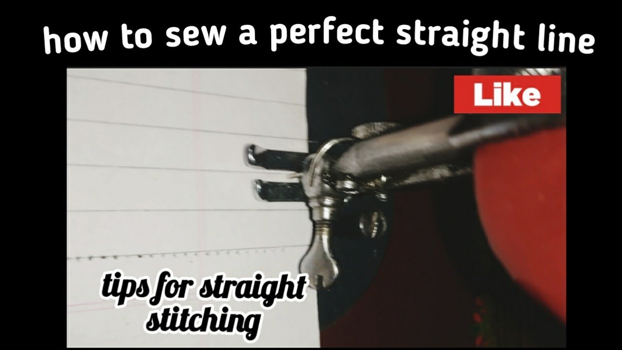 how to sew a perfect straight line ☘️ #sewing #viral #youtube - YouTube