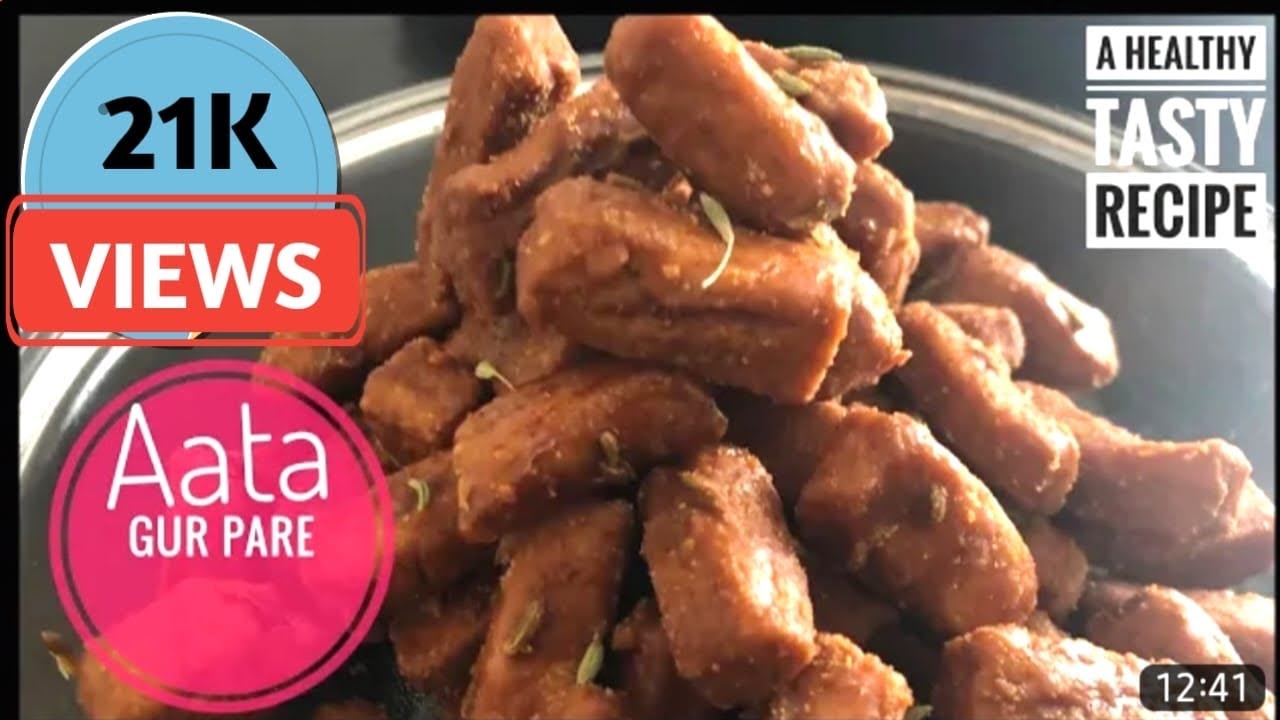 Gur Pare Recipe| Atta ke Gur Pare| Gur Pare| Jaggery ke Gur Pare ...