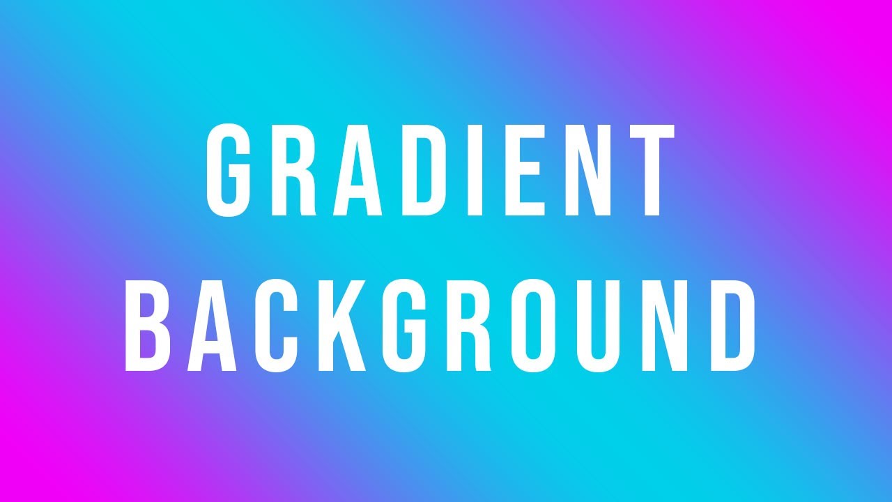 How to create a gradient background in photoshop || Two color ...