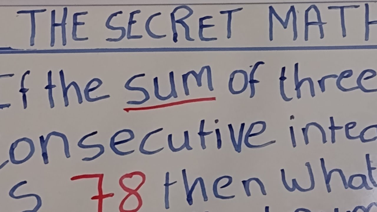 The secret Math (English) - YouTube