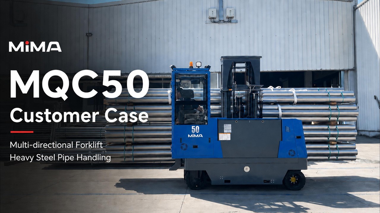 MiMA MQC50 Multi-directional Forklift | Customer Case - YouTube