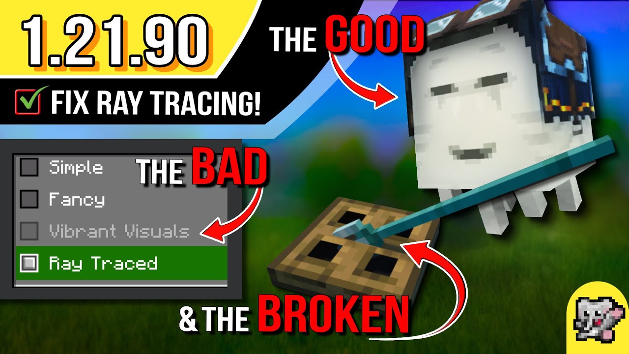 Turn On Ray Tracing in 1.21.90 RTX | Trident Killers Are Broken ...