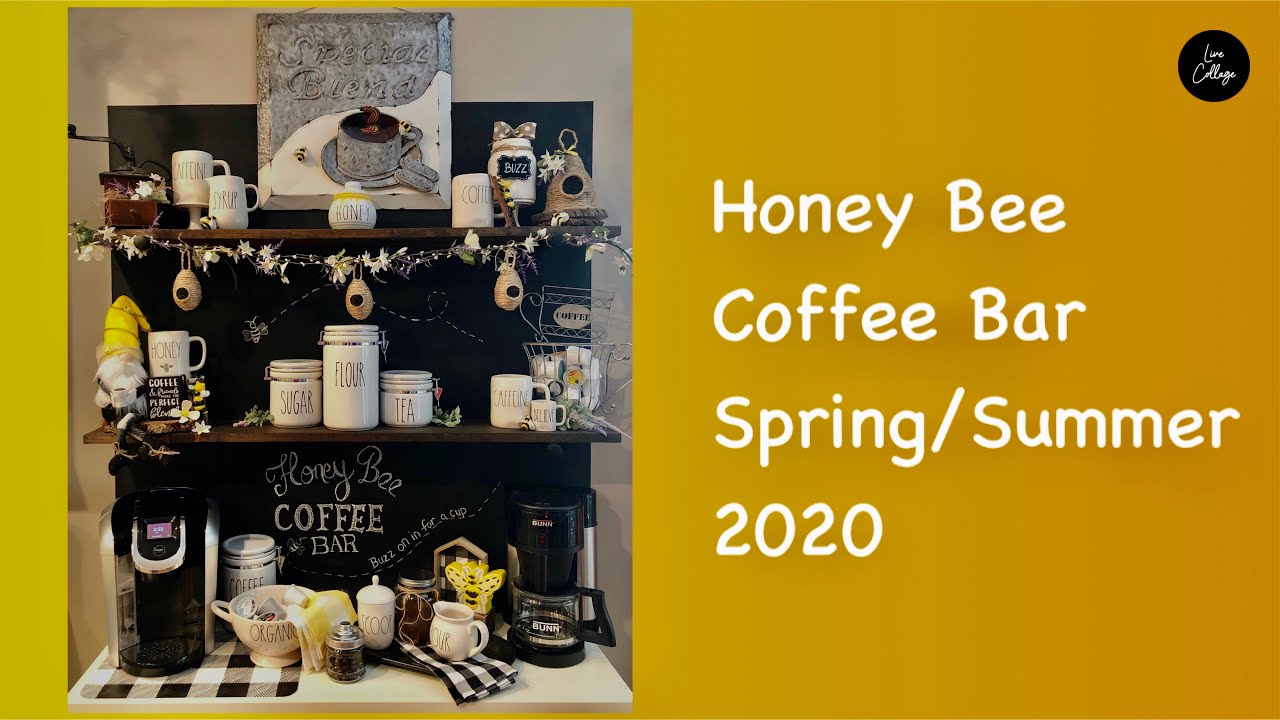Honey Bee Coffee Bar Spring/Summer 2020: Farmhouse Style Decor - YouTube