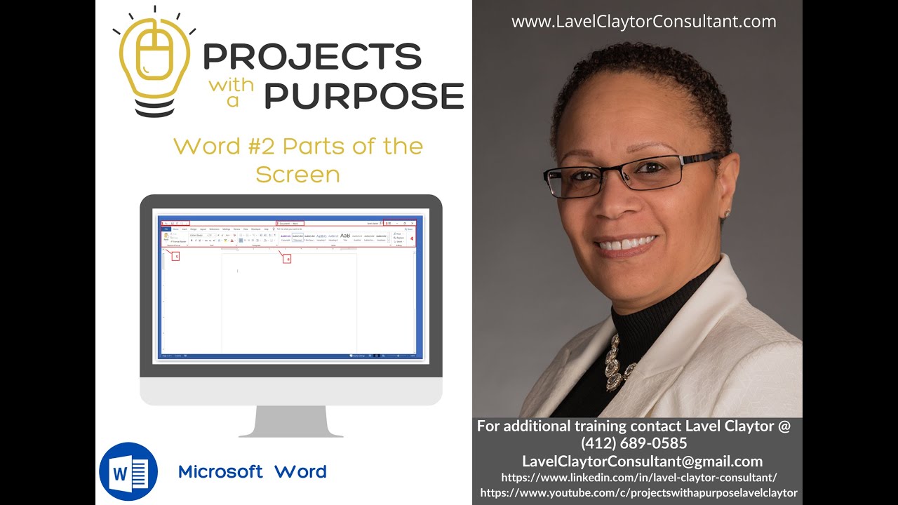 Microsoft Word #2: Parts of the Microsoft Word Screen - YouTube