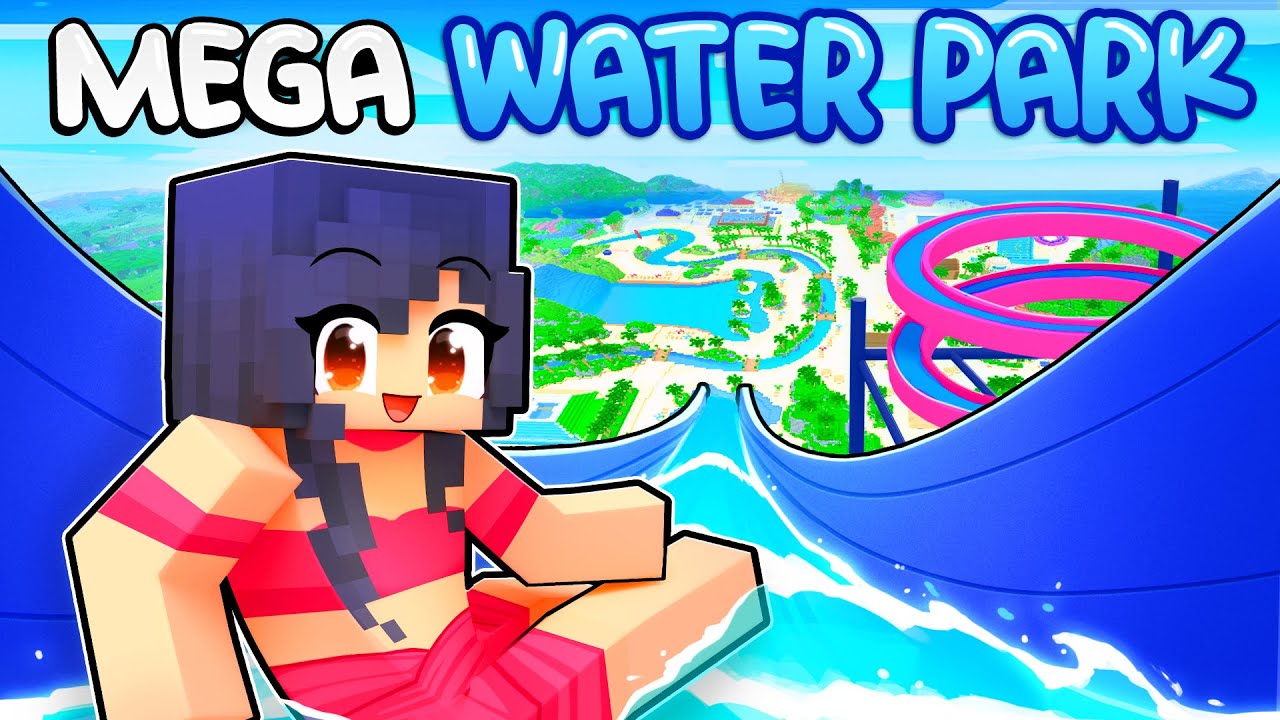 Opening a MEGA WATER PARK in Minecraft! - YouTube