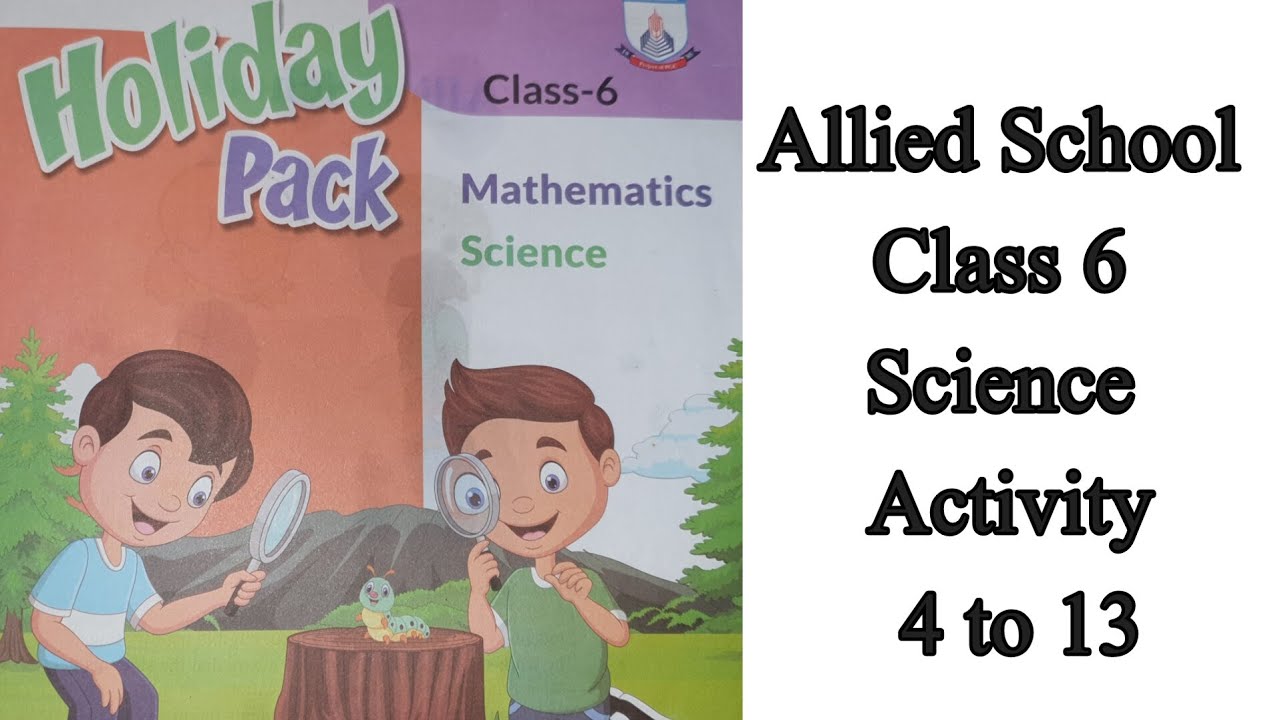 Allied school Summer pack class 6 science || Allied school summer pack ...