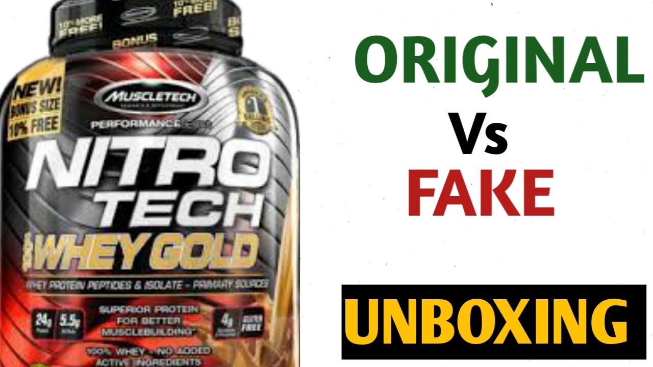 How to spot a fake supplement 2020 | Nitro Tech Whey Gold | Unboxing ...