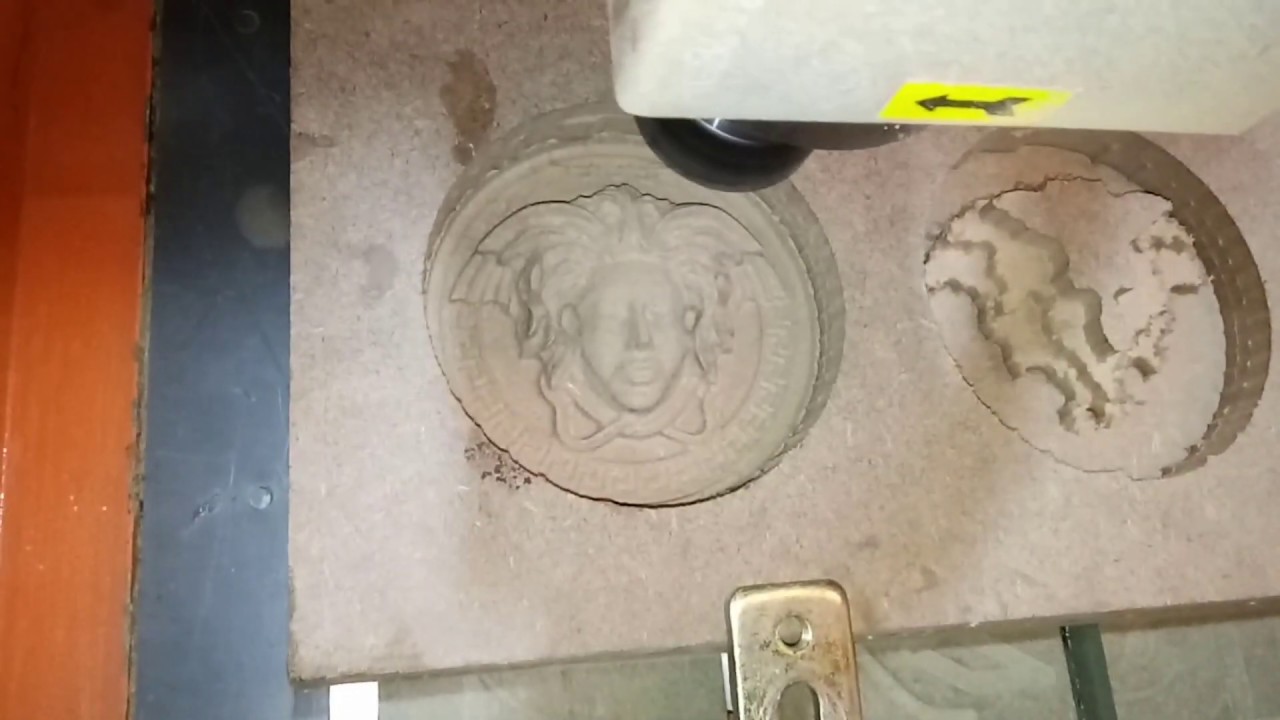 Versace 3D Finishing artcam cnc router - YouTube