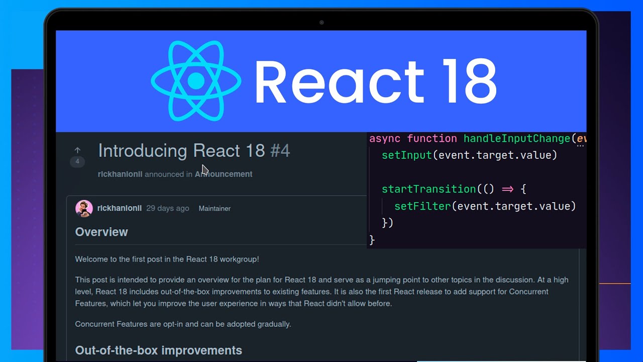 React 18 - O que vai mudar no seu dia a dia? - Code/drops #86 - YouTube