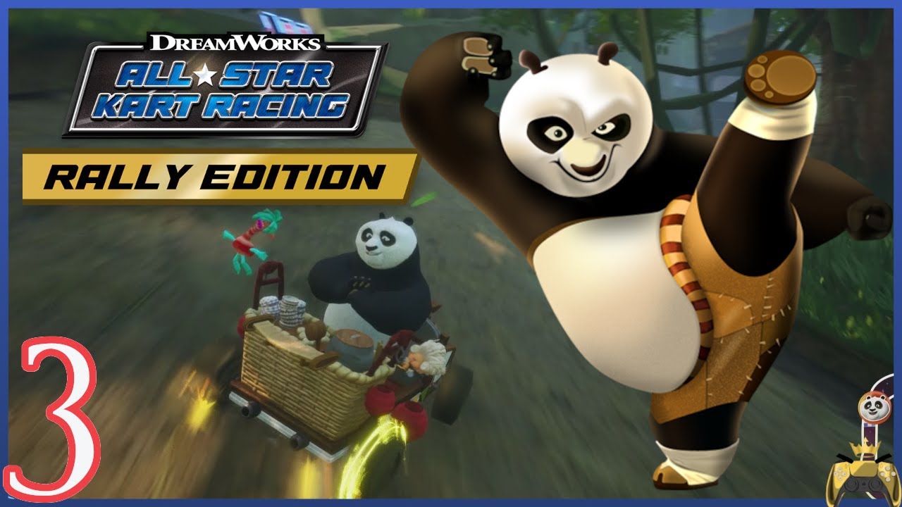 DreamWorks: All-Star Kart Racing🏎️ #3 Panda Po pummelt sich Putzig ...