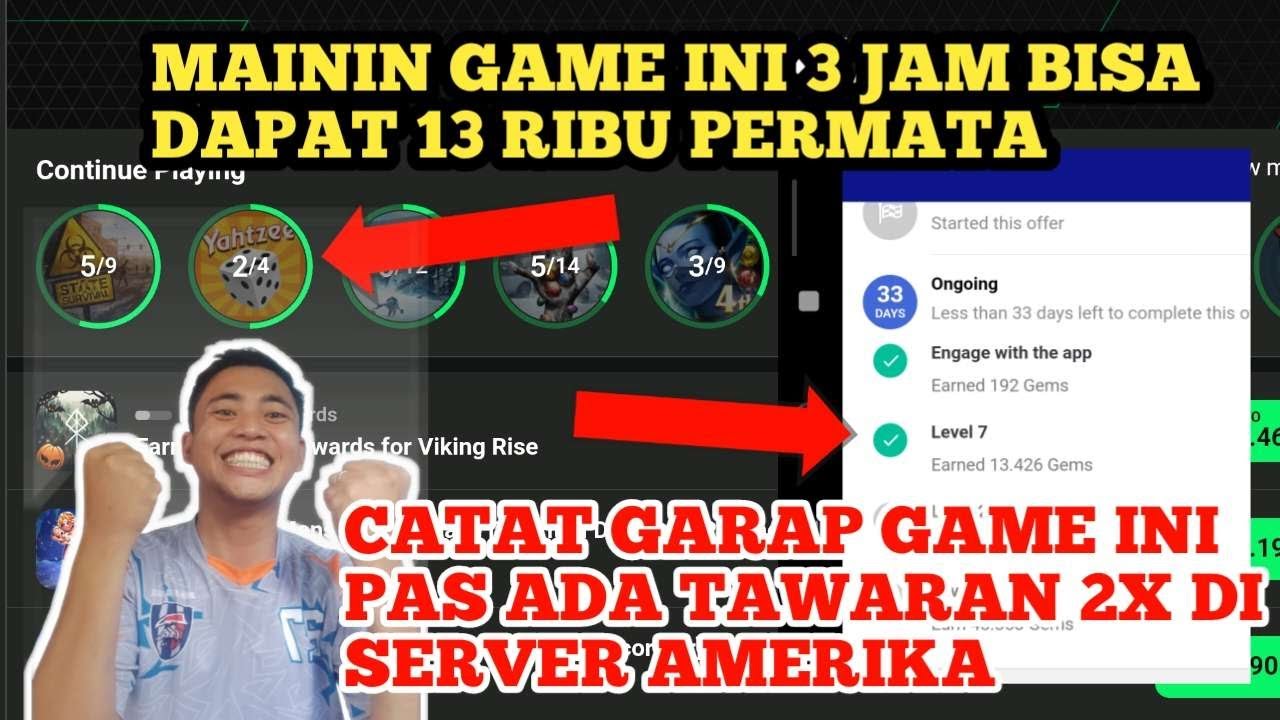 MAININ GAME INI 3 JAM DPAT 13 RIBU PERMATA . INGAT MAINKAN INI PAS ADA ...
