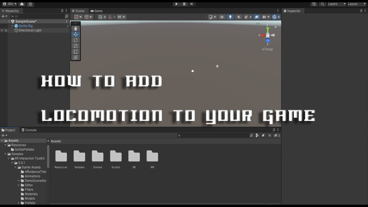 how to add gorilla tag locomotion to your gorilla tag fan game - YouTube