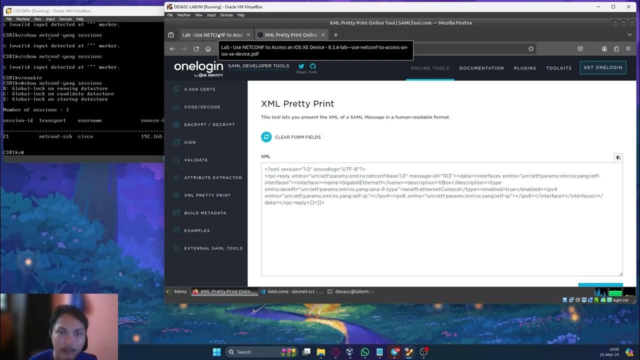 DevNet 8.3.6 Lab - Use NETCONF to Access an IOS XE Device - Ach. Rusdi - YouTube
