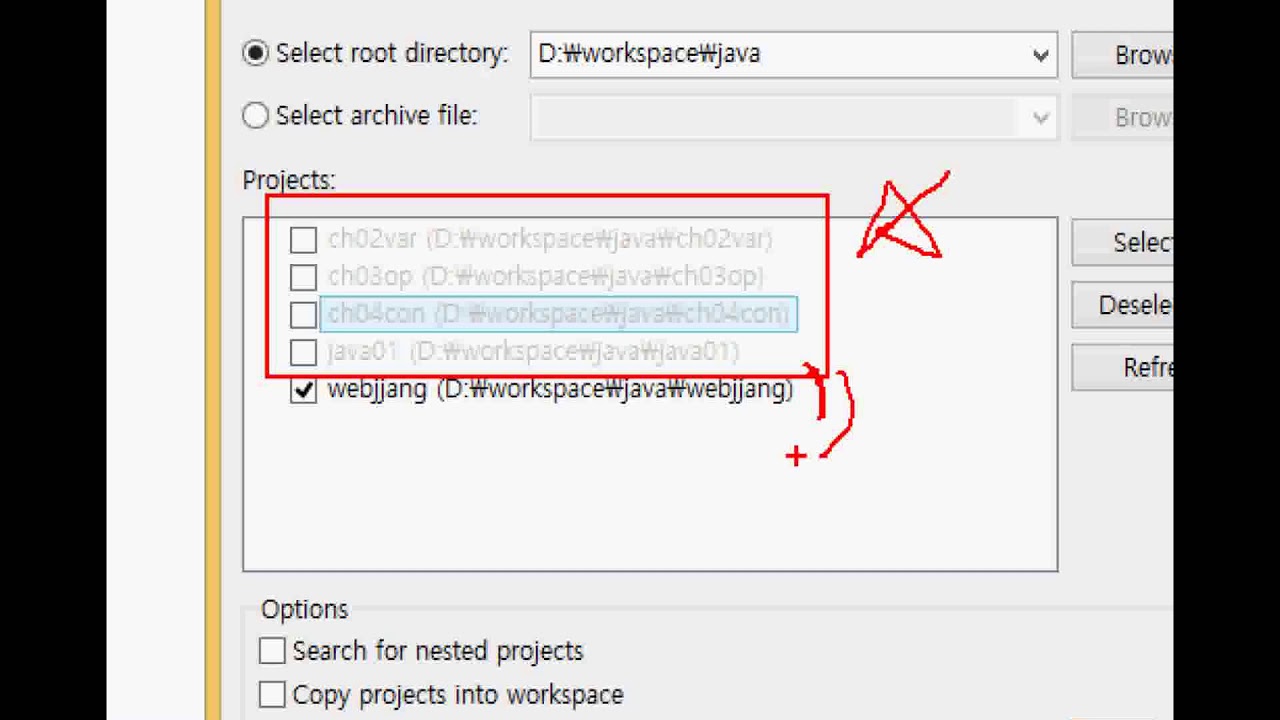 Webjjang JAVA 99-01 project복사해서 import하기(웹짱과 함께하는 자바 프로젝트) - YouTube