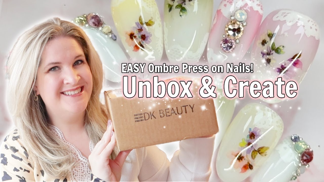 Unbox & Create: EASIEST Ombre Press on Nail Tutorial | Apres Ombre Gel X Tips - YouTube