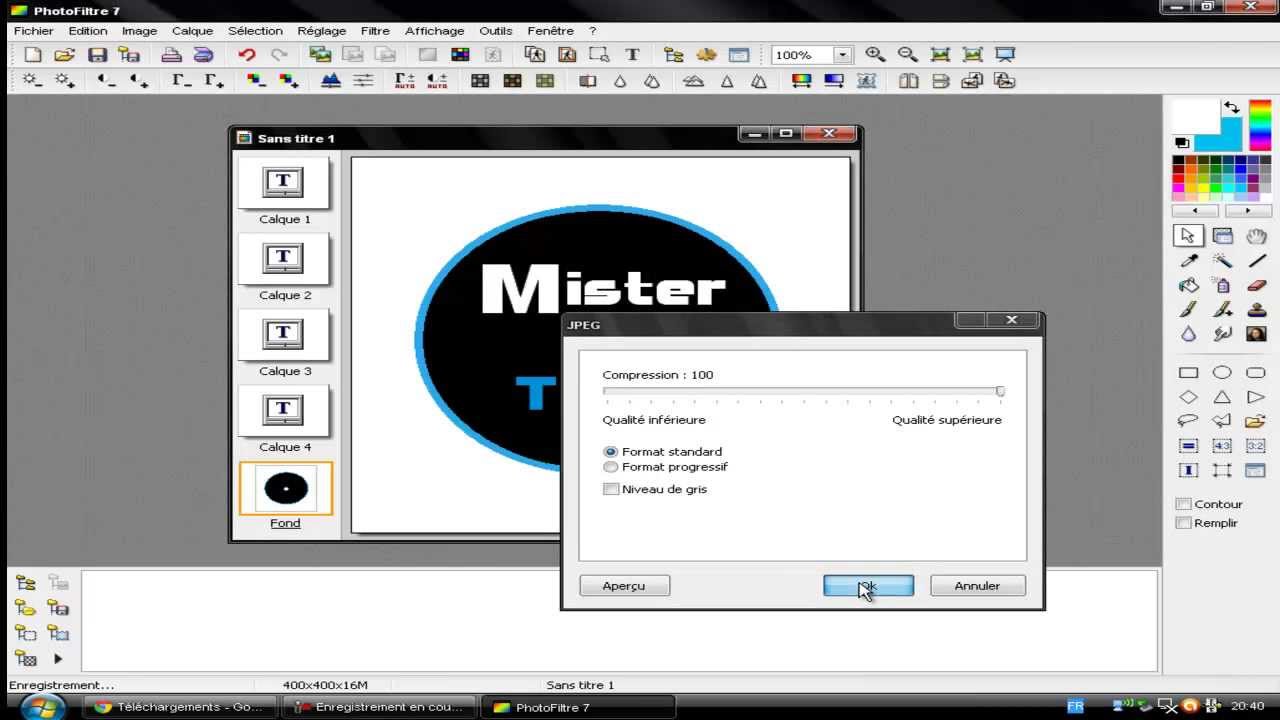 [Tuto FR] faire un logo avec photofiltre - YouTube