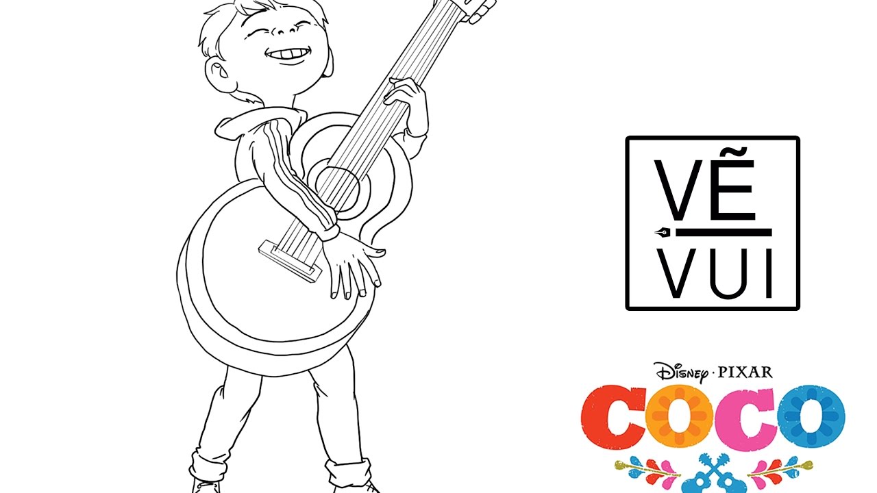 How to draw Miguel from Coco movie - hướng dẫn vẽ cậu bé Miguel trong ...