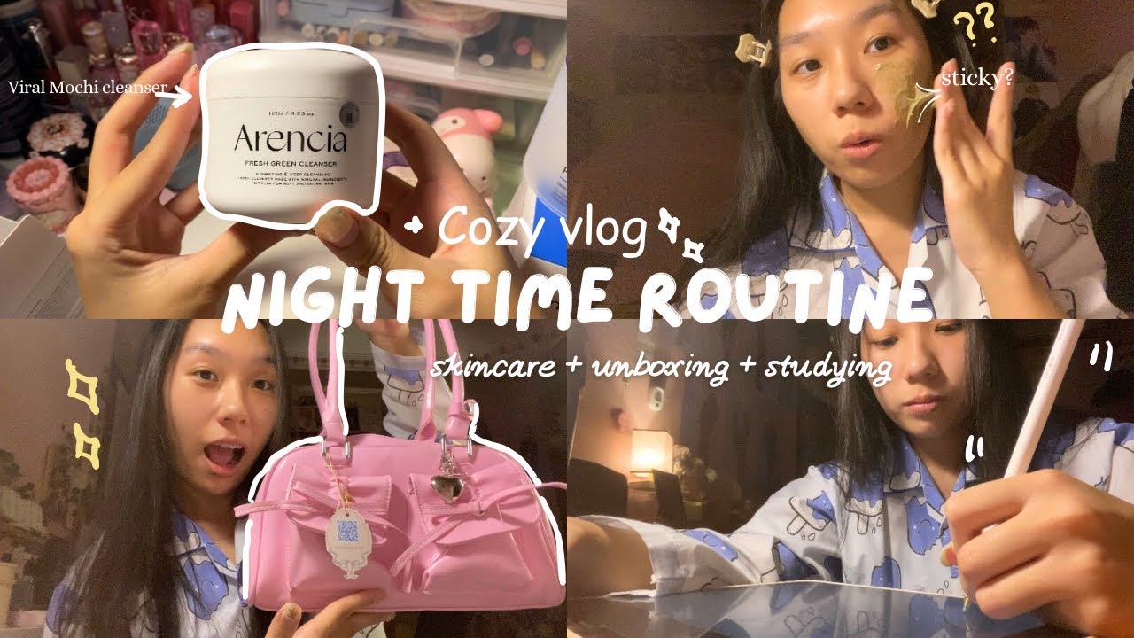 Self-care, Unboxing and Study with me | A Productive and Cozy Day🧖🏻‍♀️📚 ...