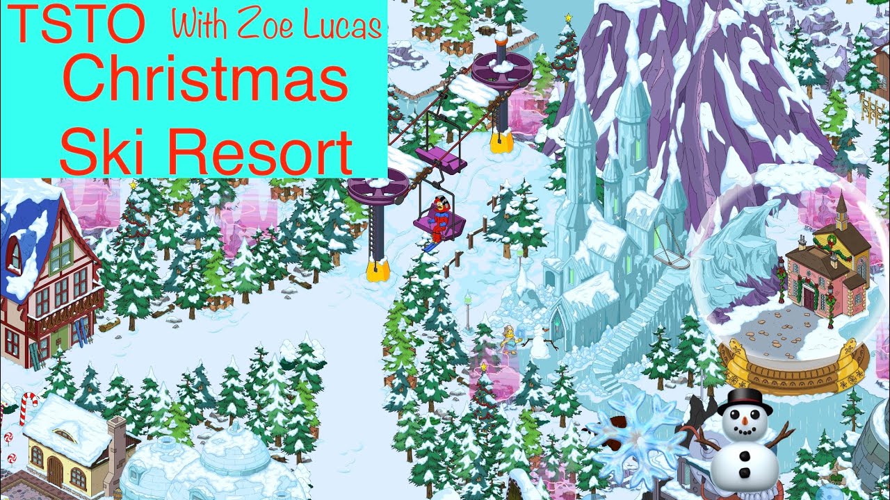 The Simpsons Tapped Out: Ski Resort Winter Snow - YouTube