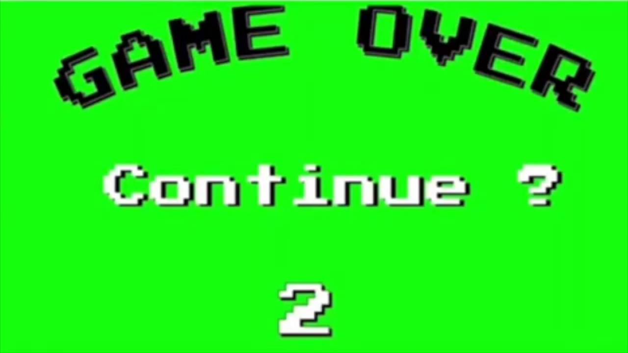 GAME OVER GREEN SCREEN - YouTube