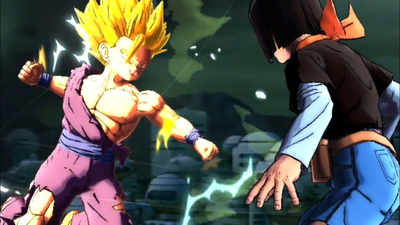 LF SSJ2 GOHAN Vs ANDROID 17 Advanced Hyper Dimensional CO-OP Battle ...