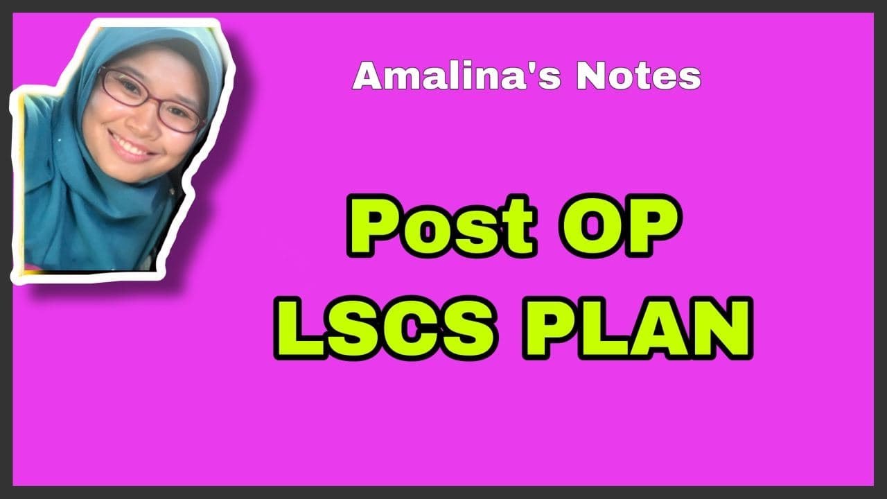 🔴Post Op LSCS Plan - YouTube