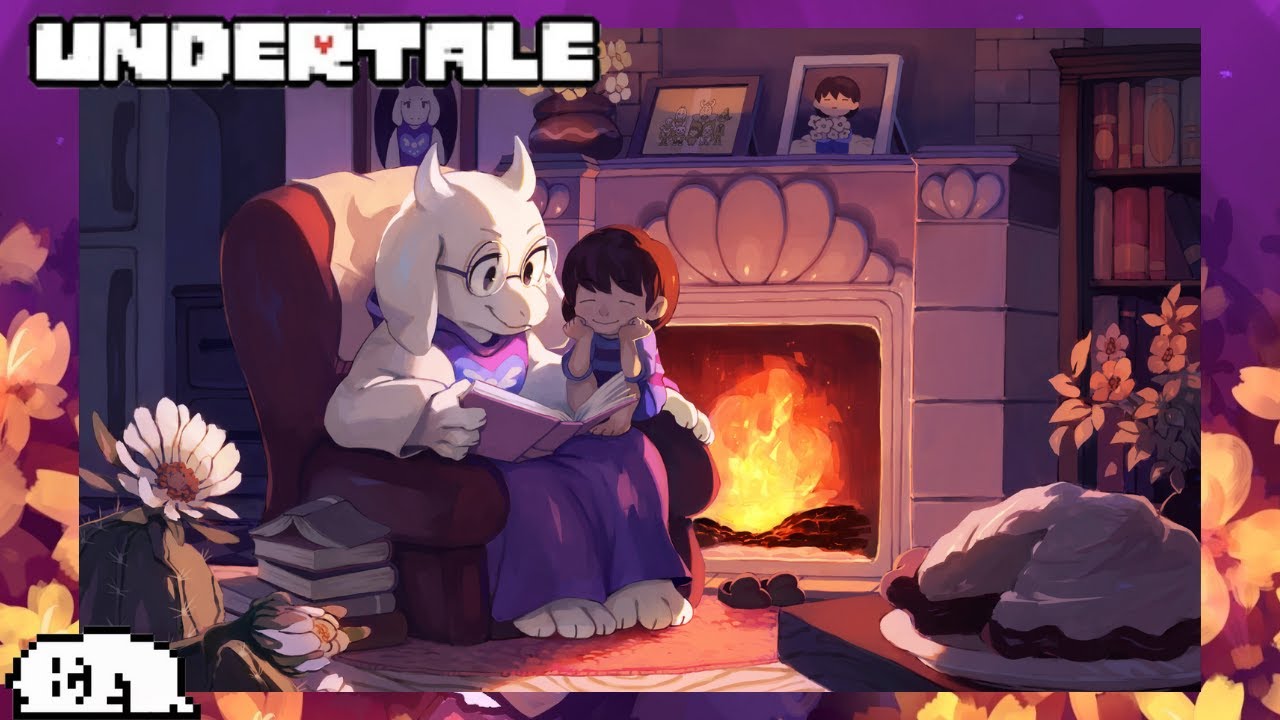 Calming Undertale & Deltarune Music on a snowy night ~Snow & Fire ...